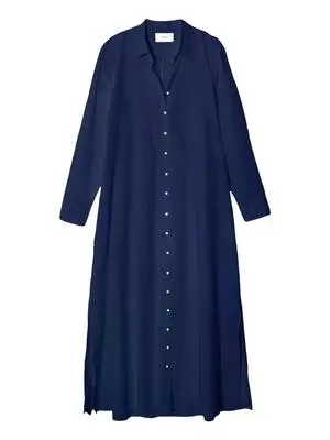 Xirena Boden Shirt Maxi Dress - Blue