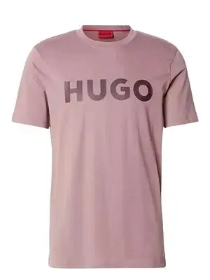 Hugo Dulivio Logo-print T-shirt - Pink