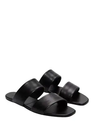 Loulou De Saison Kairo Top-strap Flat Sandals - Black