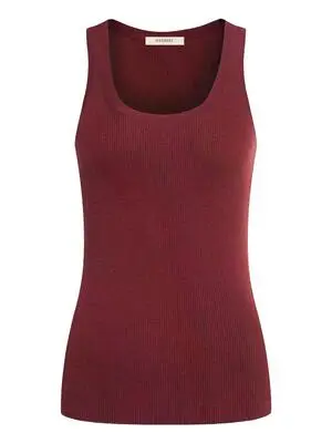 12 STOREEZ Merino Tank Top - Red