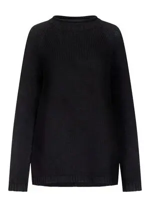 Loulou De Saison Raglan-sleeve Ribbed Sweater - Black
