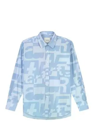 ARTE ANTWERP Allover-print Button-fastening Shirt - Blue