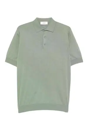 LARDINI Buttoned Polo Shirt - Green