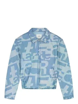 ARTE ANTWERP Zip-fastening Patterned Jacket - Blue
