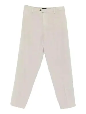 DONDUP Soft Straight Trousers - Neutrals