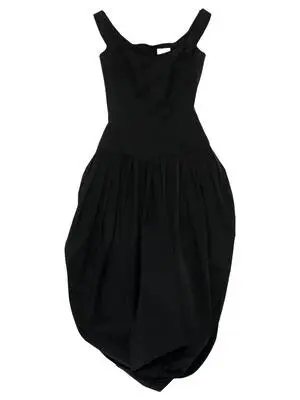 Magda Butrym Pleated Dress - Black