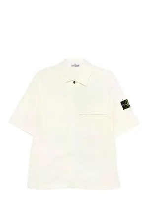 Stone Island Chest-pocket Short-sleeve Shirt - Neutrals