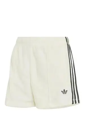 Adidas Mini Shorts With Logo Detail - Neutrals