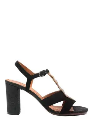 Chie Mihara Balia Leaf-detail Sandals - Black