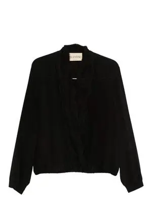 Valentino Garavani Lace-trim Blouse - Black