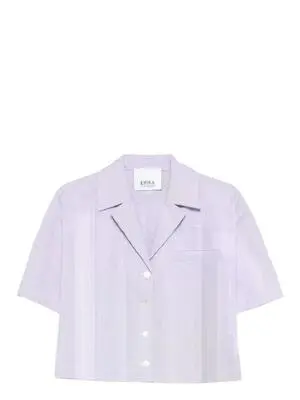Erika Cavallini Striped Pocket Shirt - Purple
