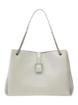 FERRAGAMO Tote Bag With Chain Strap - Grey