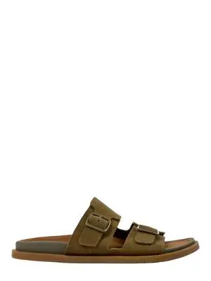 Camper Buckle Strap Sandals - Green