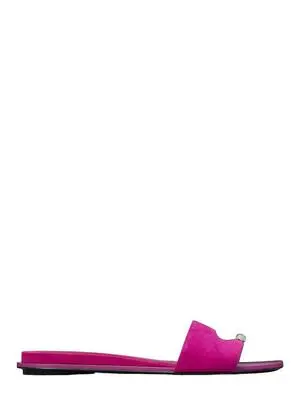 Tory Burch Pierced Wedge Slides - Pink