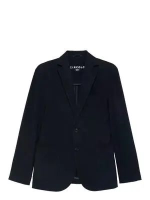 CIRCOLO 1901 Notched Pocket Blazer - Blue