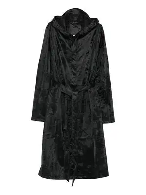 Rains Hooded Raincoat - Black