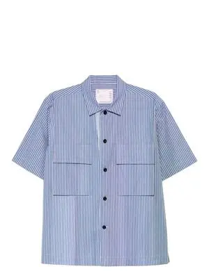 Sacai Pocket Striped Shirt - Blue
