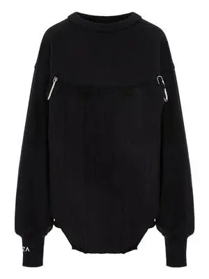 HAMZA Corset Sweater - Black