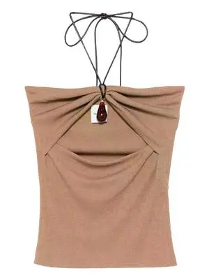 Nanushka Cut-out Bandeau Top - Neutrals