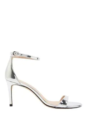 STUART WEITZMAN Nudist Ii Ankle-strap Sandals - Silver