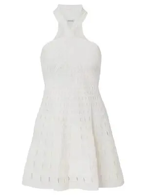 SIMKHAI Jenna Halter Eyelet Dress