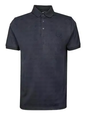 Karl Lagerfeld Patterned Polo Shirt - Grey
