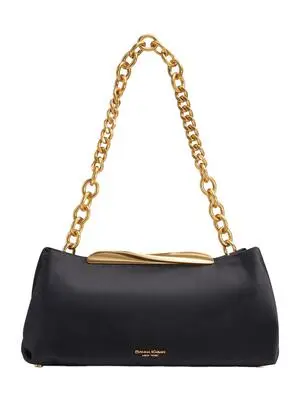 Donna Karan New York Poplin Satin Clutch - Blk/gold
