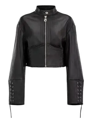 Blumarine Leather Jacket - Black