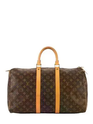 LOUIS VUITTON 45 Keepall Monogram-canvas Tote Bag - Brown