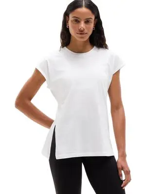 Athleta Favorite Cotton Dolman Tee - Bright White
