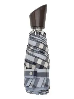 Burberry Check Folding Umbrella - Bank Blue