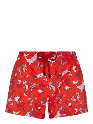 Vilebrequin Printed Swim Shorts - Poppy Red