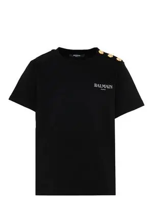 Balmain T-shirt With Logo - Black