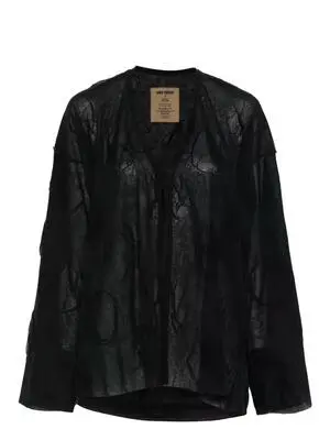 UMA WANG Appliquéd Jacket - Black