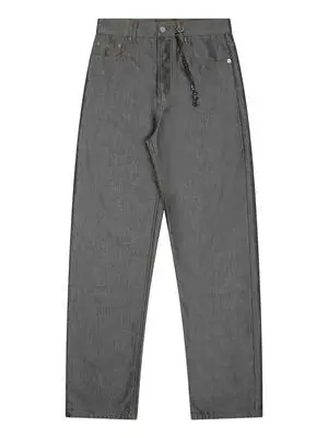 DARKPARK Denim Pants With Chain - Grey