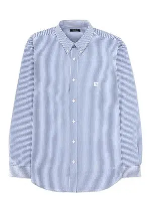Balmain Shirt With Logo - Azure