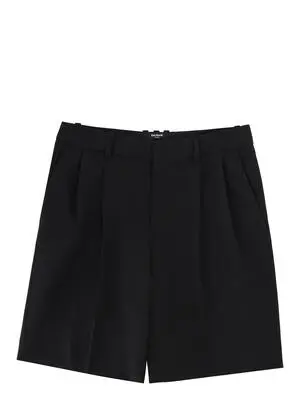 Balmain Wool Tailored Shorts - Black