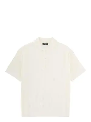 Balmain Merino Wool Polo Shirt - White