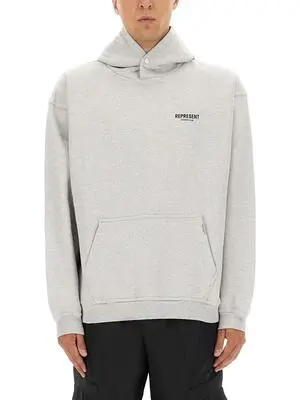 REPRESENT Hooded Sweatshirt Grey