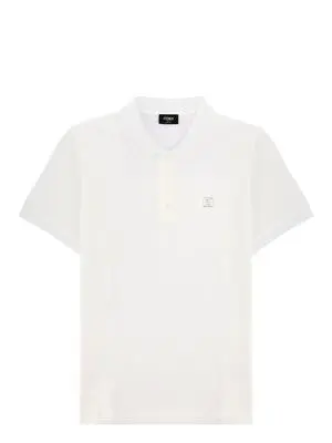 Fendi Polo With Logo - White