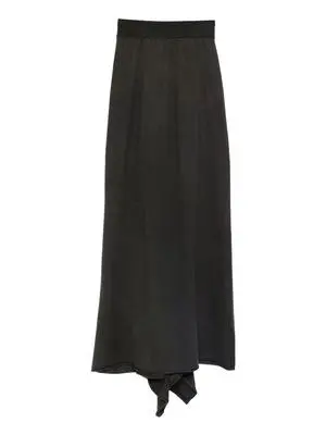 Frenckenberger Knitted Maxi Skirt - Green