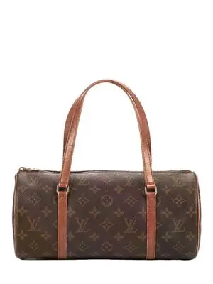 LOUIS VUITTON 30 Papillon Monogram Canvas Shoulder Bag - Brown