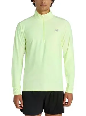 NEW BALANCE Space Dye Zip Knitwear - Green