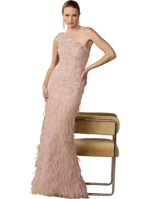MAC DUGGAL COLLECTION Embellished Lace Gown - Pink