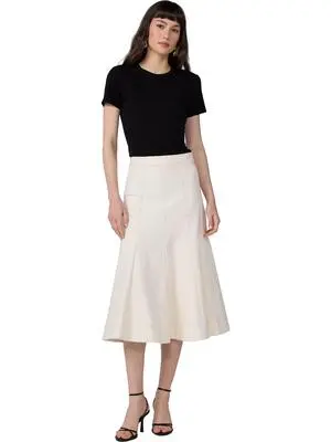 Diane Von Furstenberg Brooke Pleated Skirt - Ivory