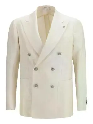Tagliatore Double-breasted Blazer - White