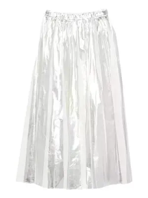 TELA Pleated Maxi Skirt - Silver