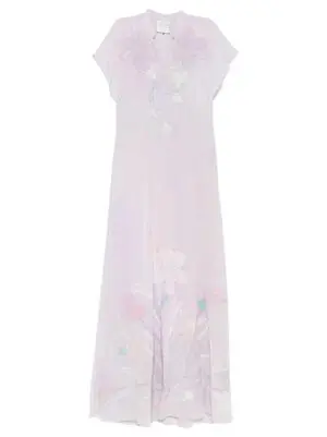 FORTE_FORTE Floral Maxi Dress - Purple