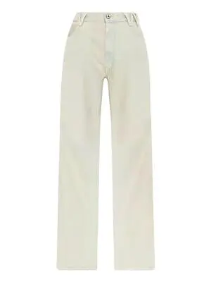 VIVIENNE WESTWOOD Faded-wash Wide-leg Jeans - Neutrals