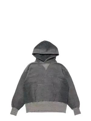 TAIGA TAKAHASHI Lot 606 Elbow-patch Hoodie - Grey